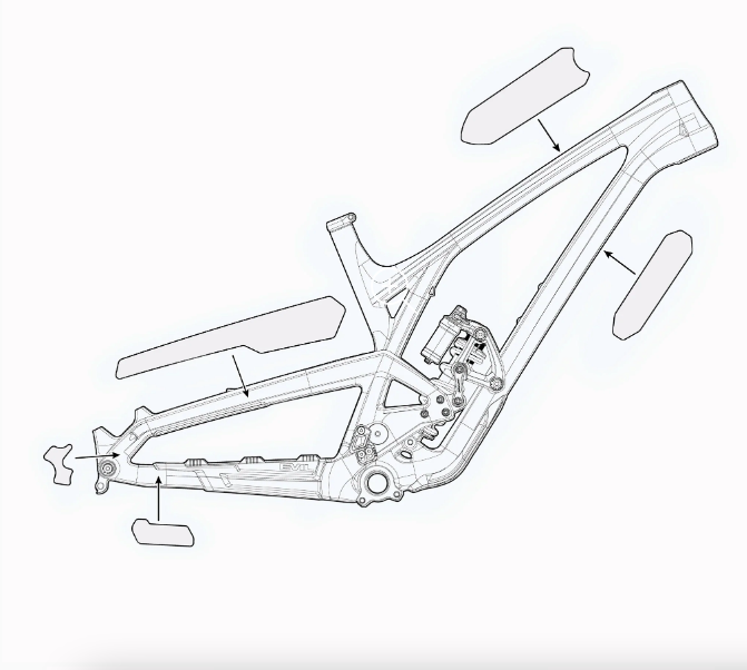 SHUTTLE PROTECTION KIT - MATTE CLEAR – Evil Bikes Global, S.L.